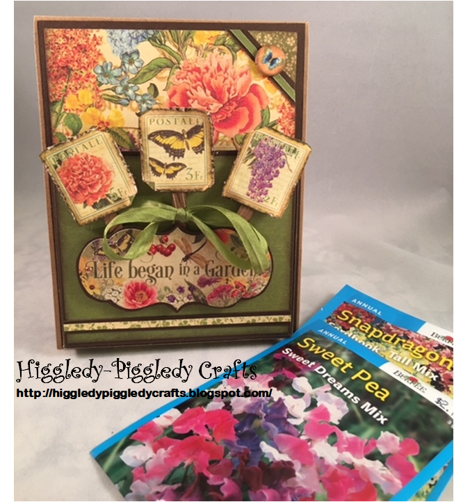 Higgledy-Piggledy Crafts: Seasons Spring Seed Packet Holder