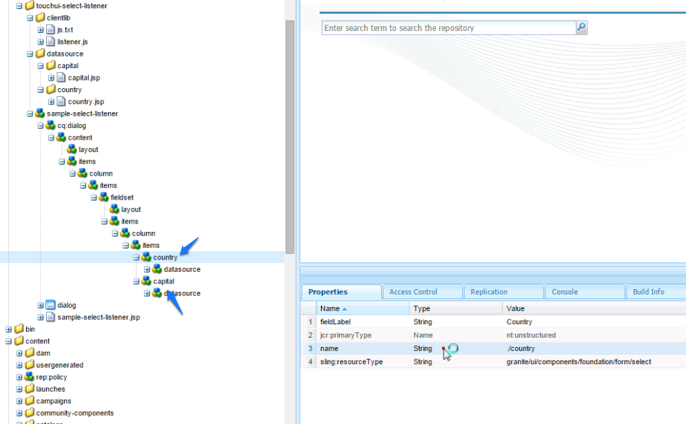 Experiencing Adobe Experience Manager Aem Cq Aem 6 Sp2 Sample Datasource Touch Ui Select