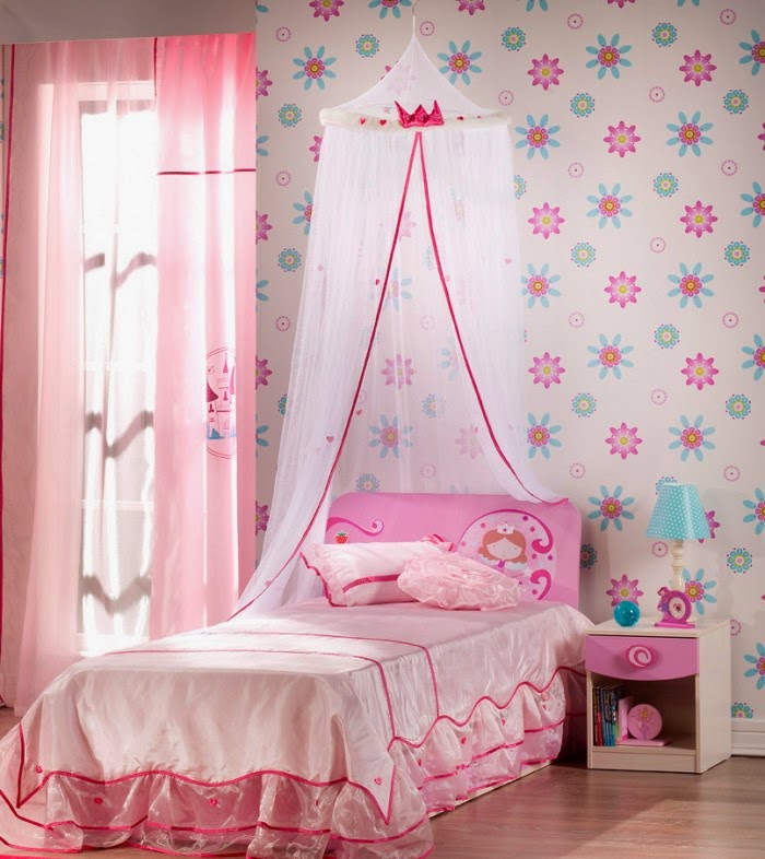 Lindas habitaciones para niñas en color rosa - Colores en Casa