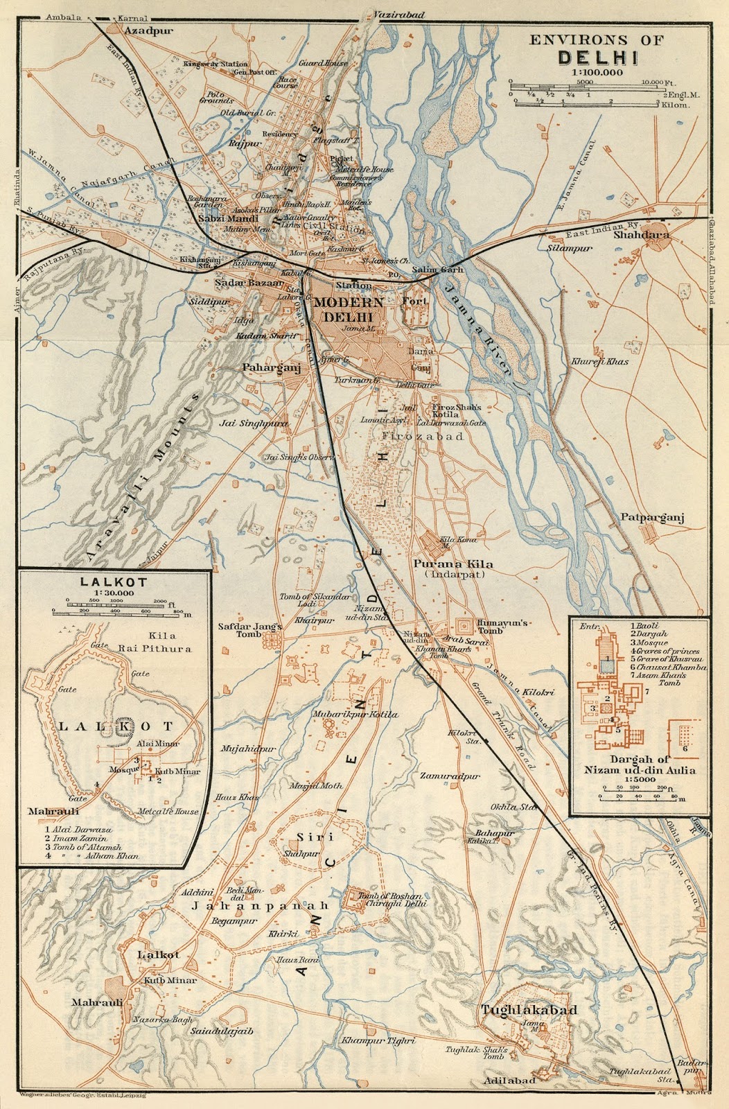 Mapping Resources For India: Baedeker's Maps 1914