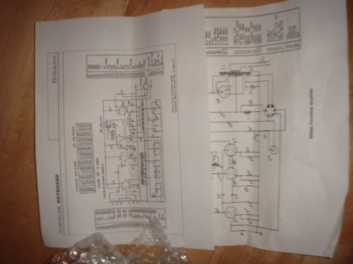 MATRIXSYNTH: Gibson Clavioline w/ amp, schematics and extra tubes
