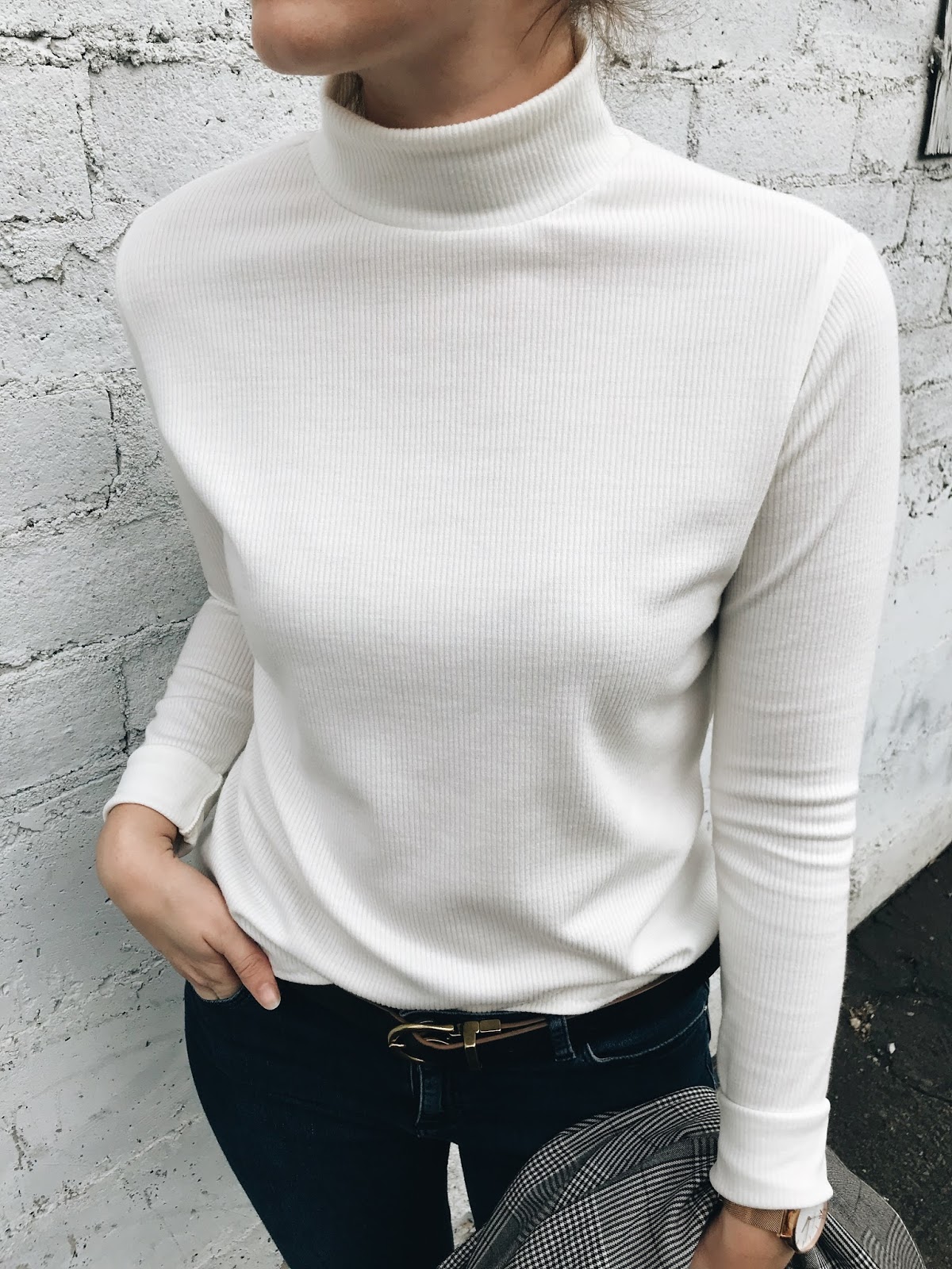 what i made | mock turtleneck in ribbed knit | these days