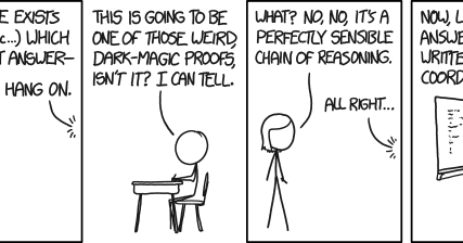 XKCD Isn't Funny: XKCD Isn't Funny - #1724 - Proofs & #1725 - Linear Regressions