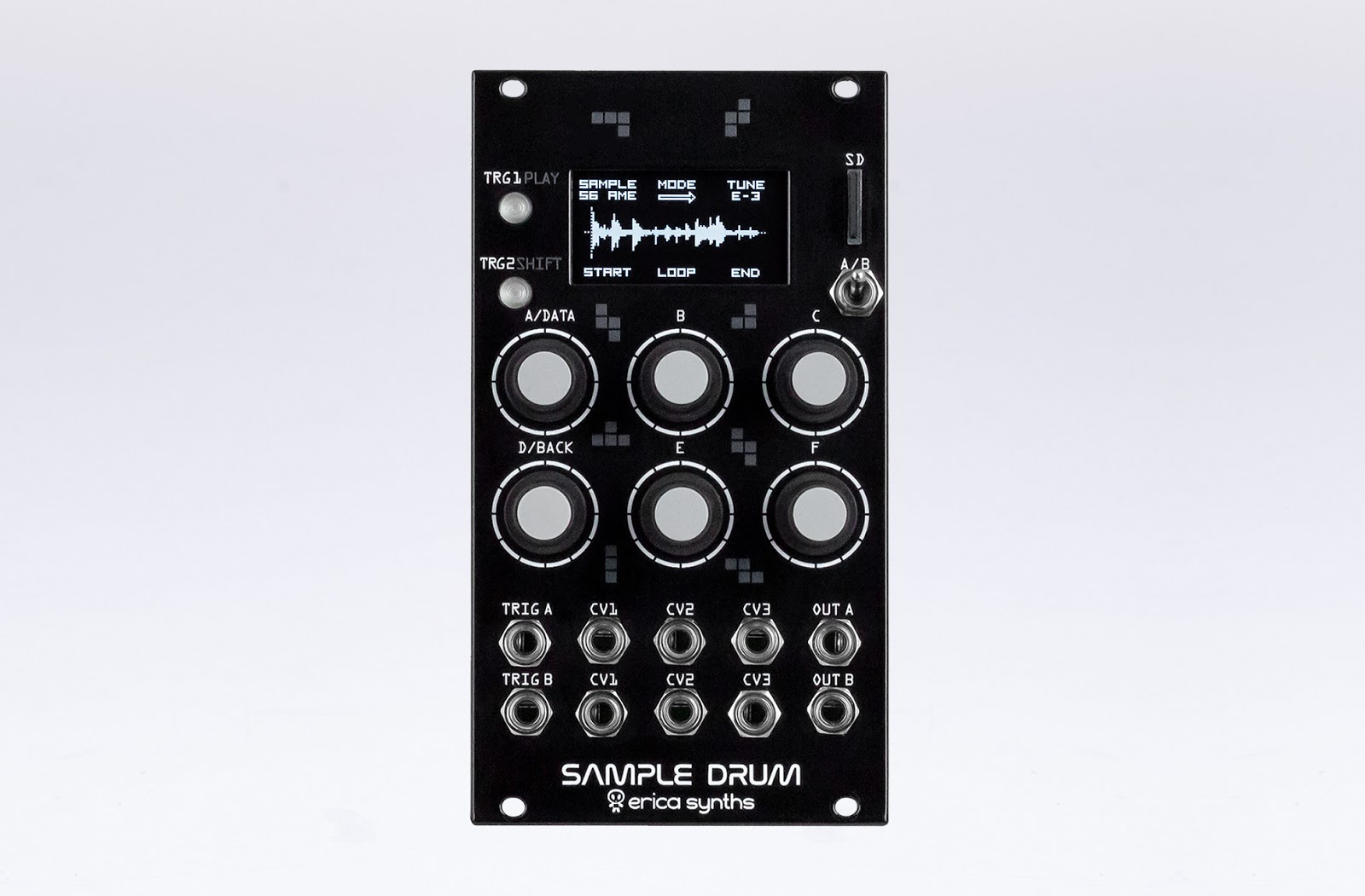 MATRIXSYNTH: Erica Synths Sample Drum Eurorack Module