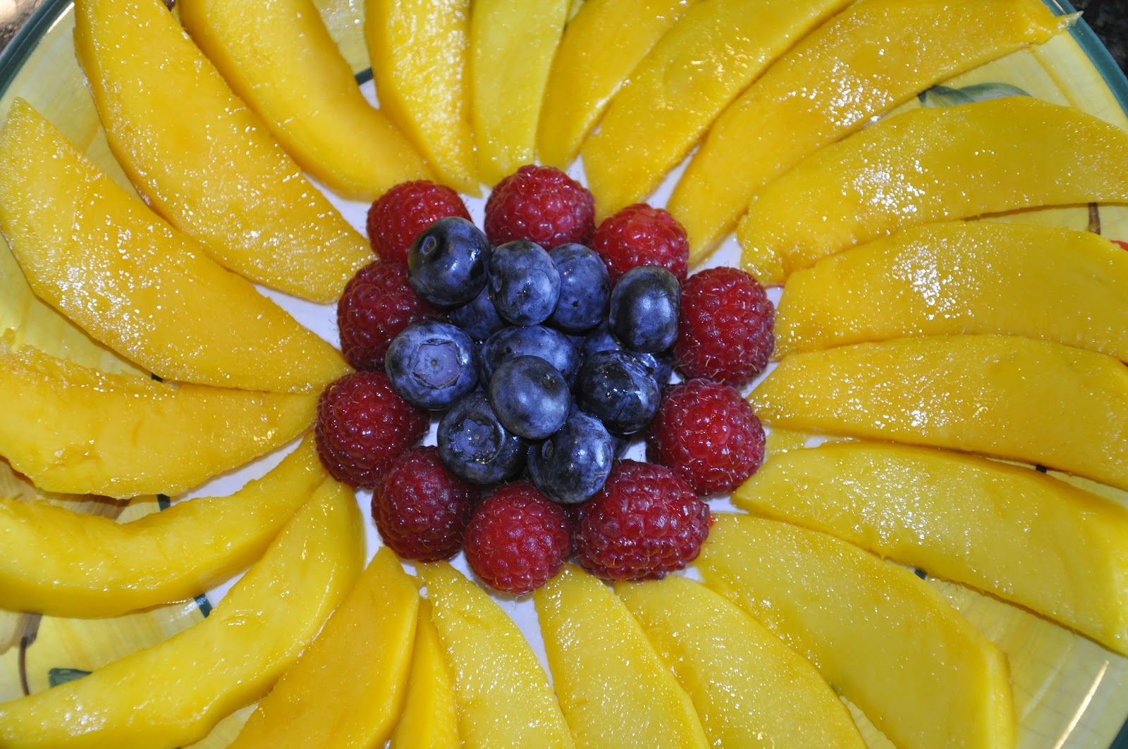 Shallot Be Healthy?: A pretty fruit plate on a rainy day