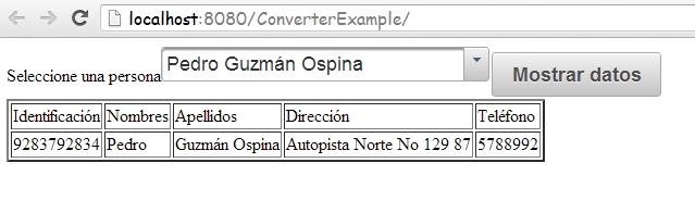 ElSamplio: Converters en JSF