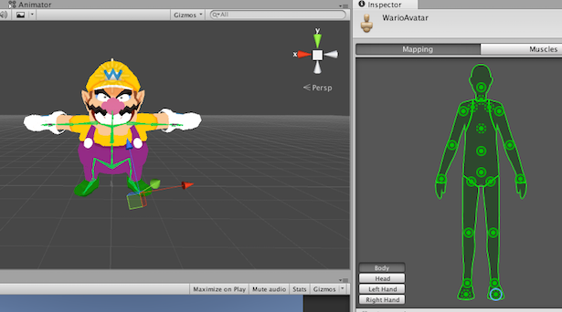 Rigged Model for Unity 3D: Wario Rigged for Unity 3D (Blender, FBX for ...