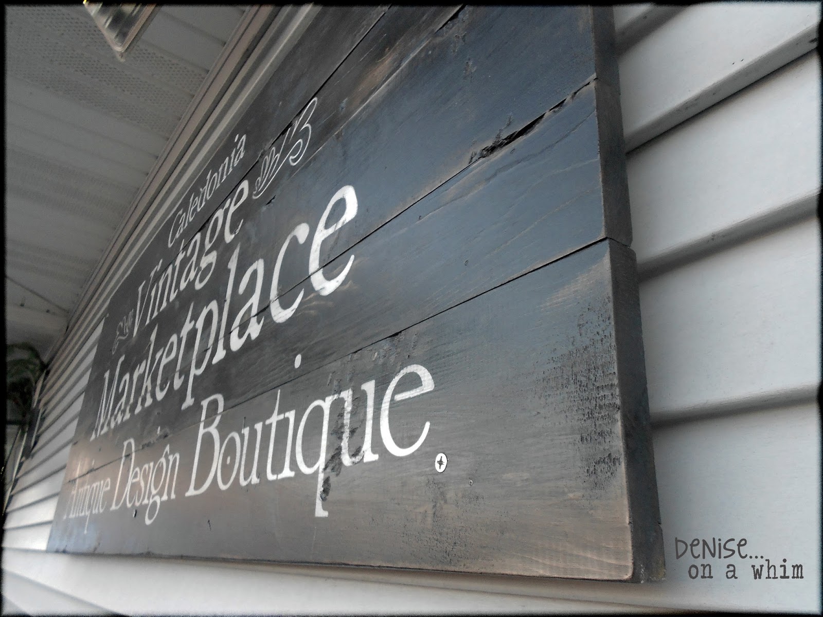 denise...on a whim: Vintage Marketplace Sign