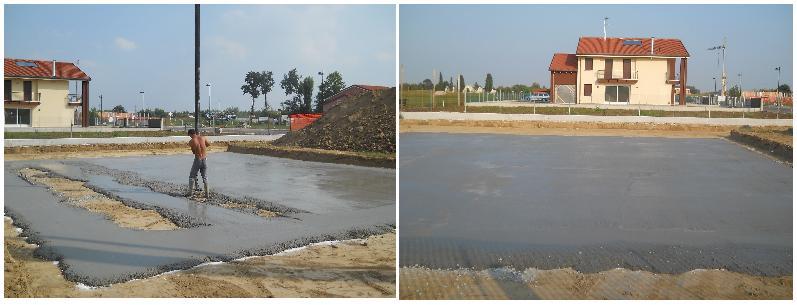 Una Biocasa a Borgoricco: Le fondazioni