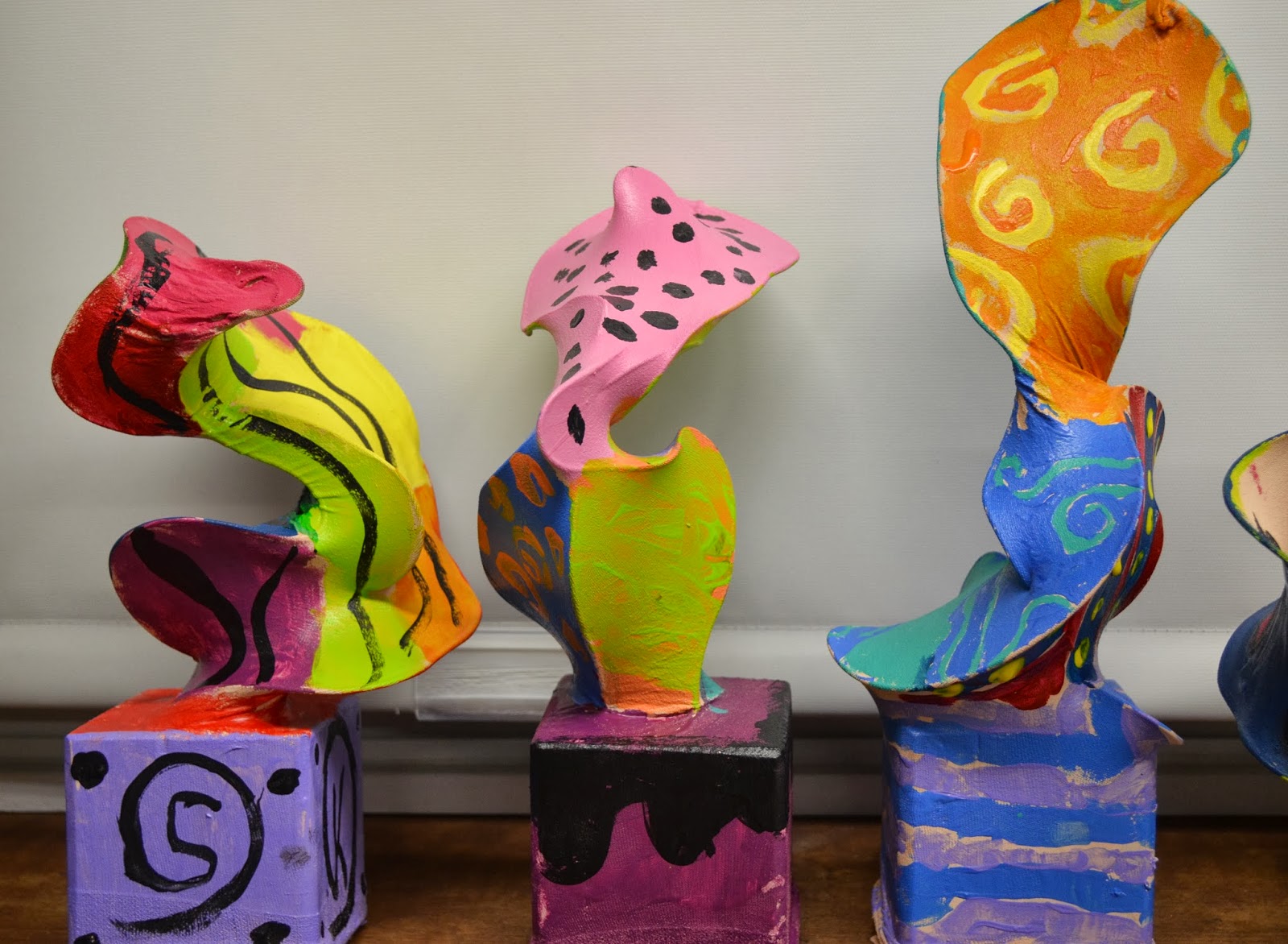 There's a Dragon in my Art Room: Stocking sculptures!