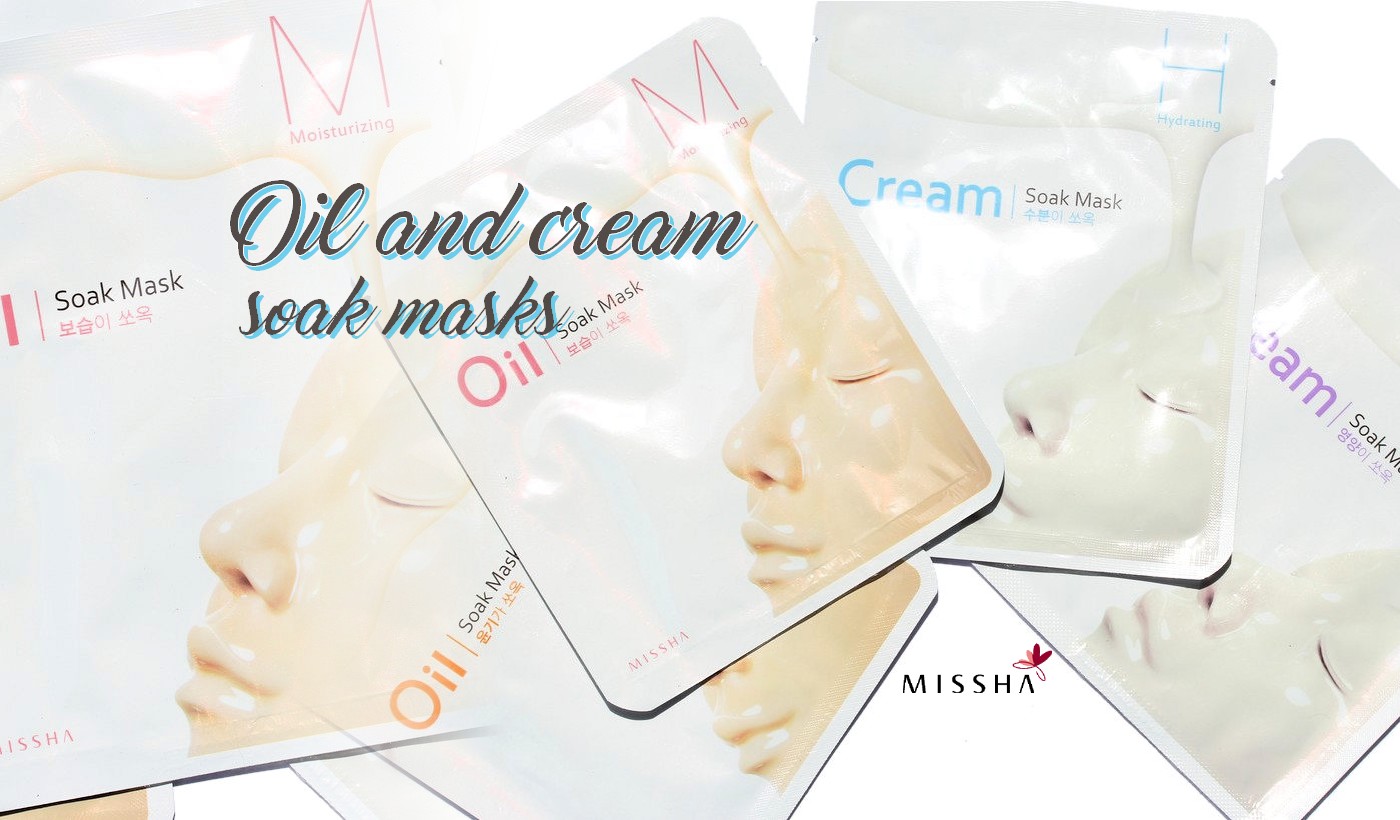 Missha Cream and Oil Soak Masks - Nailderella