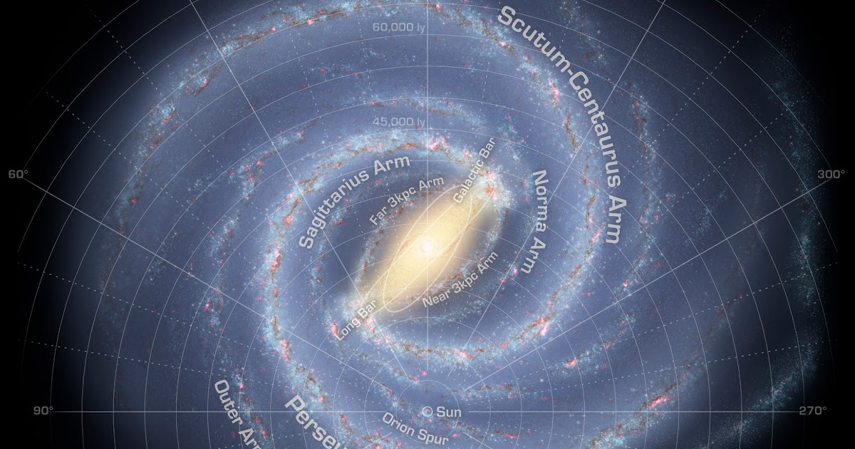 The map of the Milky Way Galaxy | Earth Blog