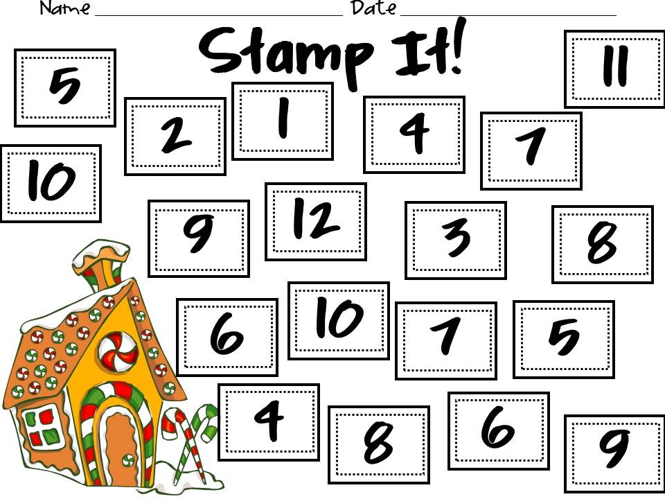 Classroom Freebies Too: Holiday Stamp It!