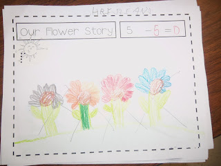 Mrs. Wood's Kindergarten Class: Flower Subtraction