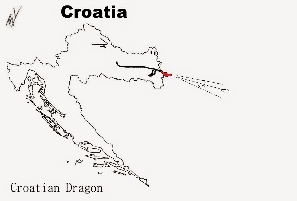 Funny maps: A funny map of Croatia