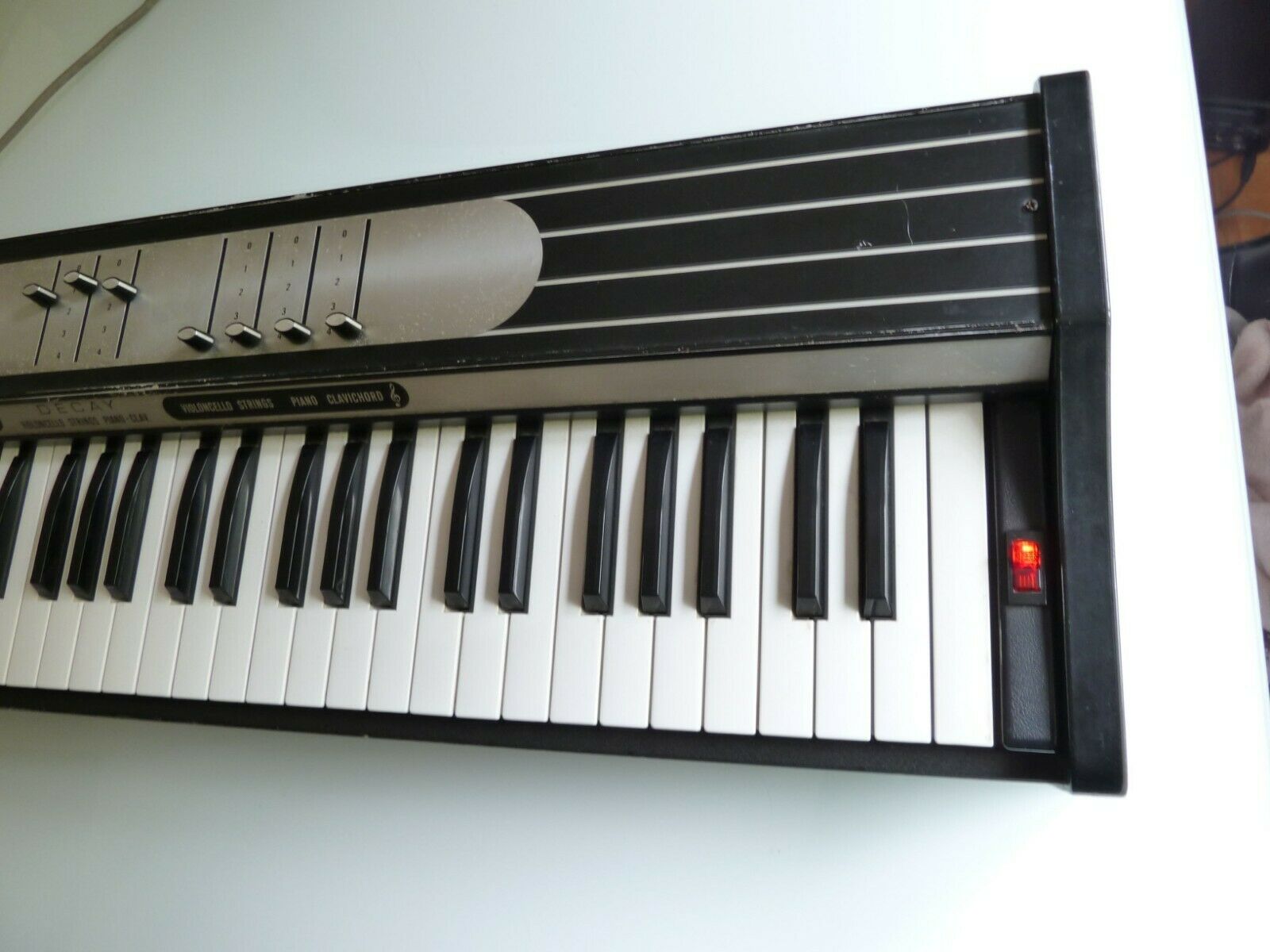 MATRIXSYNTH: ELKA synthesizer RHAPSODY 610+original case and volume pedal