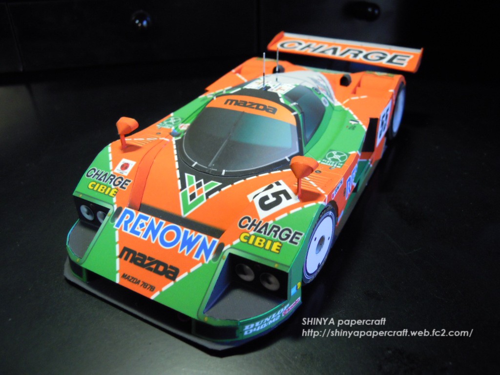 MAZDA 787B Papercraft | Papercraft Paradise | PaperCrafts | Paper ...