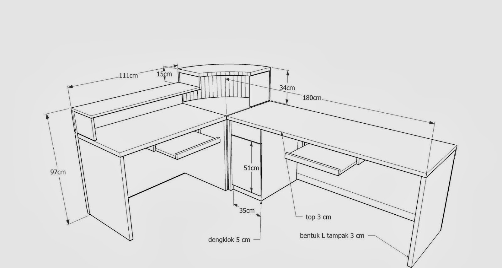 Furniture Semarang - Front Desk Untuk Klinik Gigi & Sekat Partisi ...