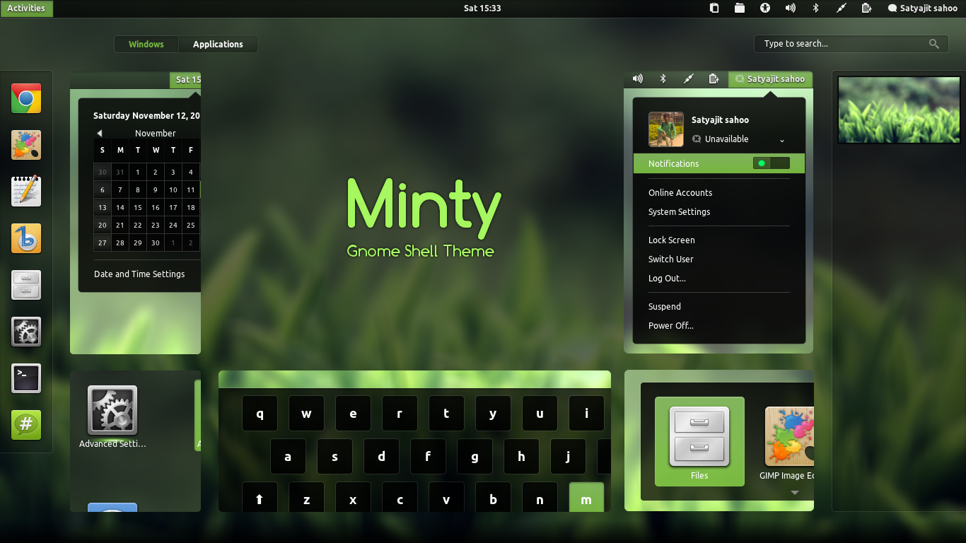 Satyas Gnome Shell Gtk Themes Ppa ~ Web Upd8 Ubuntu Linux Blog