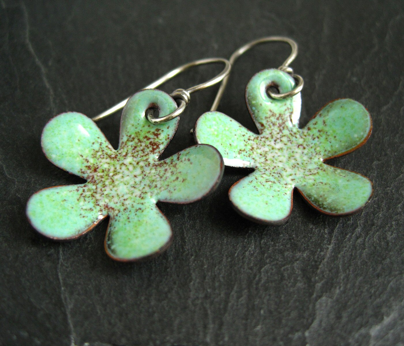 Summer Colour - Enamel Flower Earrings and Pendants