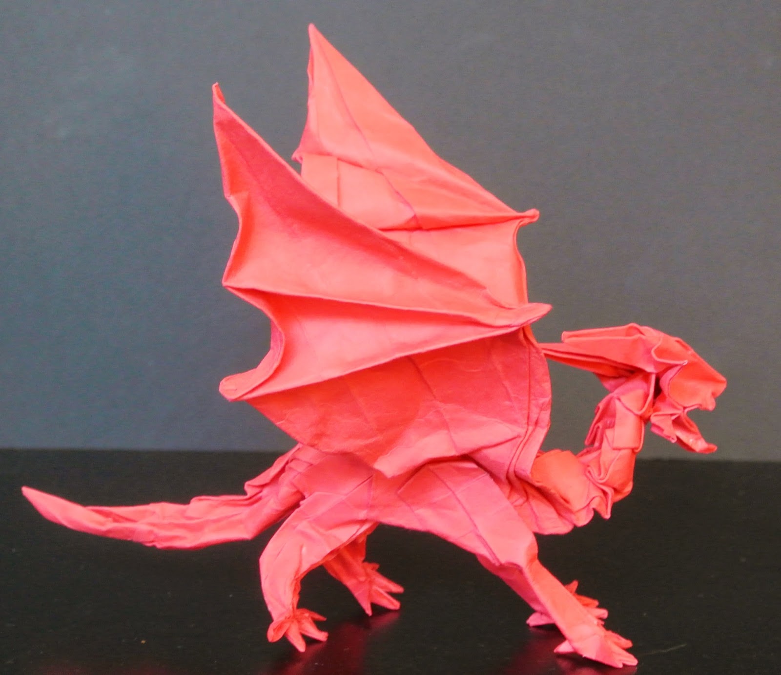 The Midnight Carver: A Cardstock Origami Dragon, This has Potential!