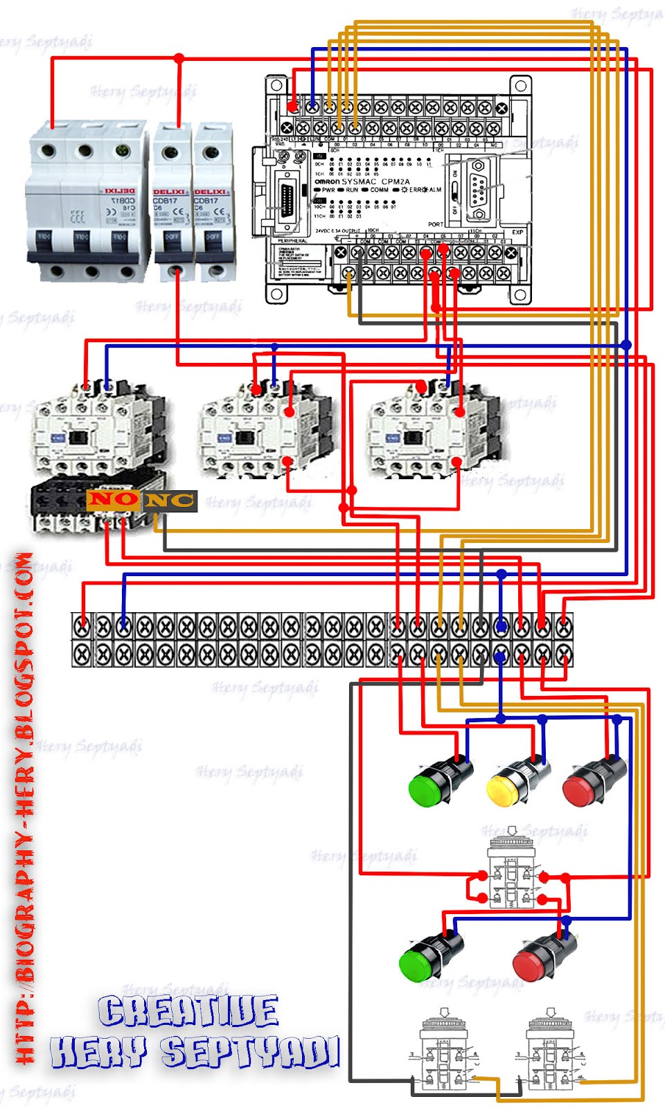 Rangkaian STAR DELTA (PLC) - HERYSEPTY