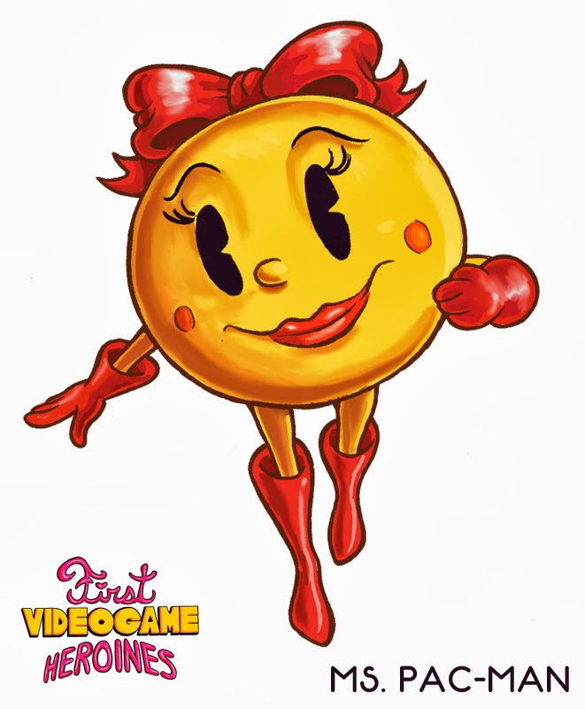 BloG'aucelm: Miss Pac-Man - Les Premières Héroïnes de Jeux Vidéos