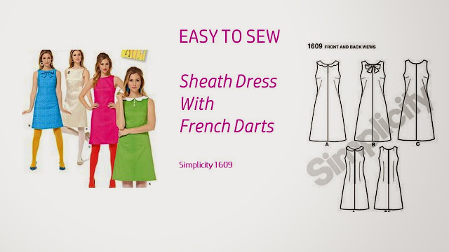 Pintucks: 7 Best Sheath Dress Patterns with Vintage Style: Easy to Sew