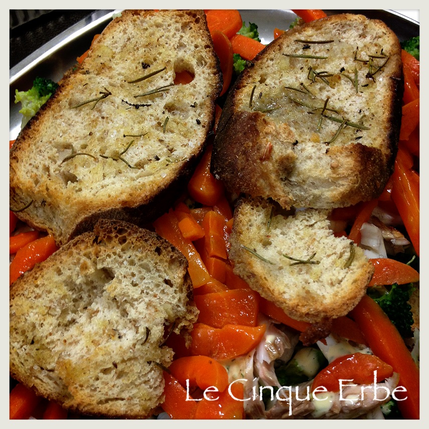 LE CINQUE ERBE: Le ricette di Luca: Il cappon magro a modo mio...