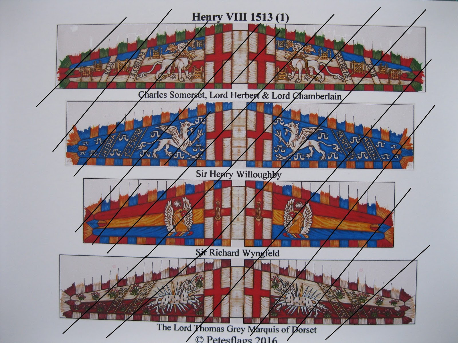 Italian Wars Flags: Henry VIII Invasion of France 1513