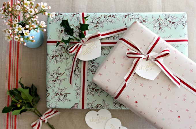 Bespoke Press: New Bespoke Letterpress double sided Christmas gift wrap!