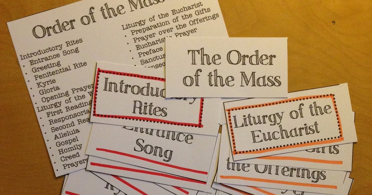 Look to Him and be Radiant: Order of the Mass Activity Cards
