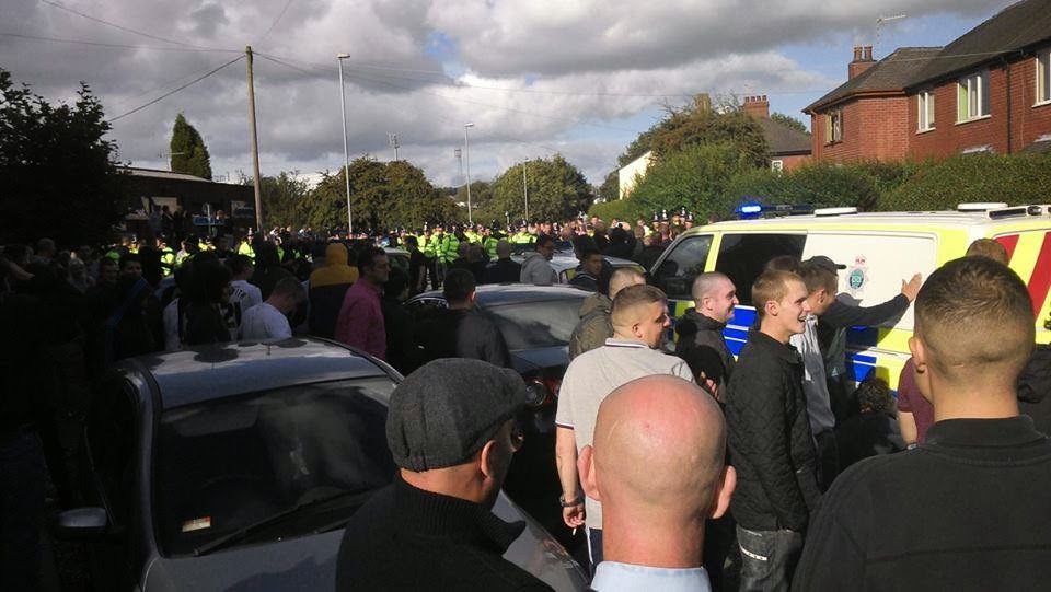 Football Hooligan Pictures: Port vale v Wolves 31 Aug 2013 NINE PICTURES