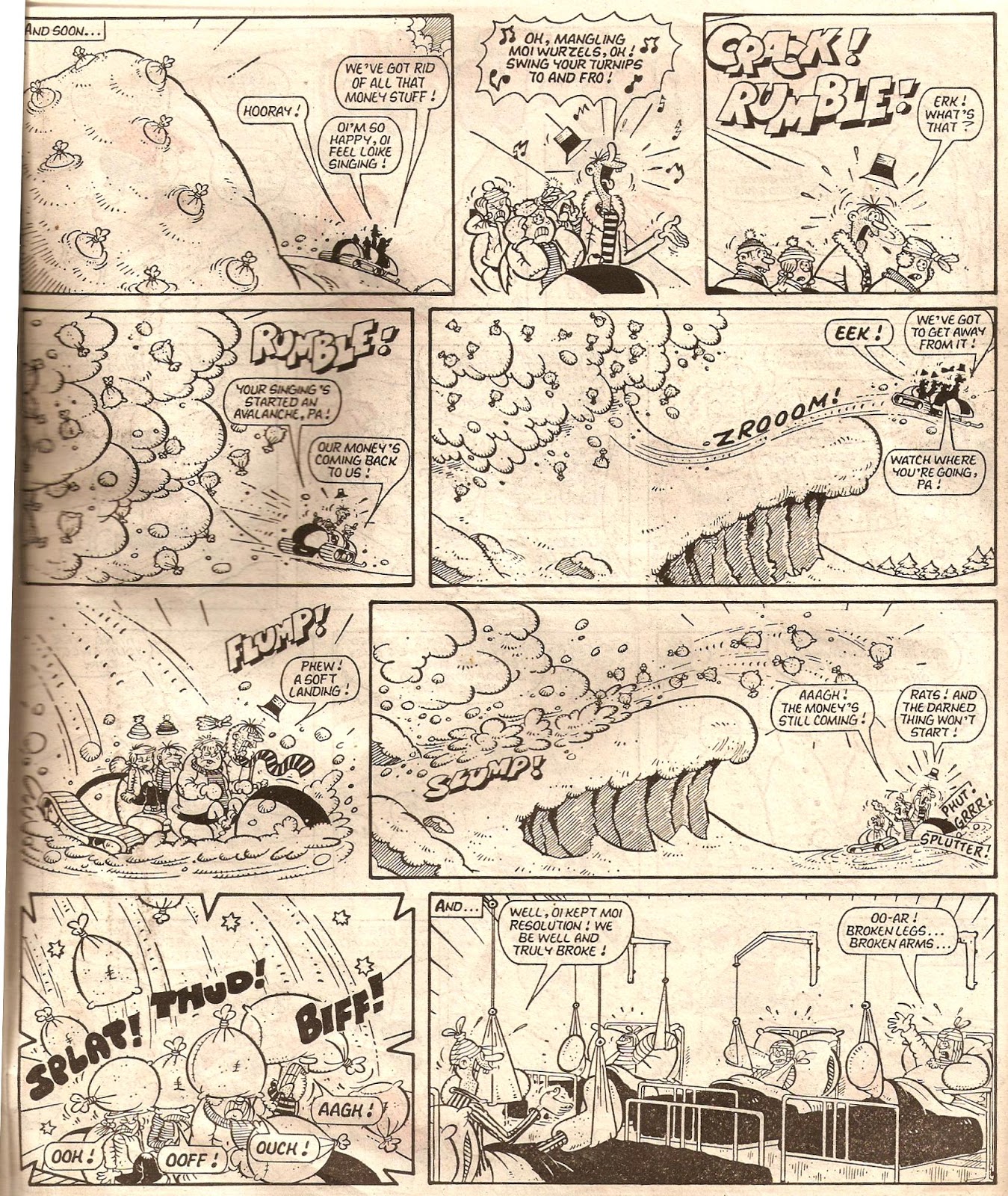 Wacky Comics!: Ringing In The New Year: Whizzer and Chips (1986)