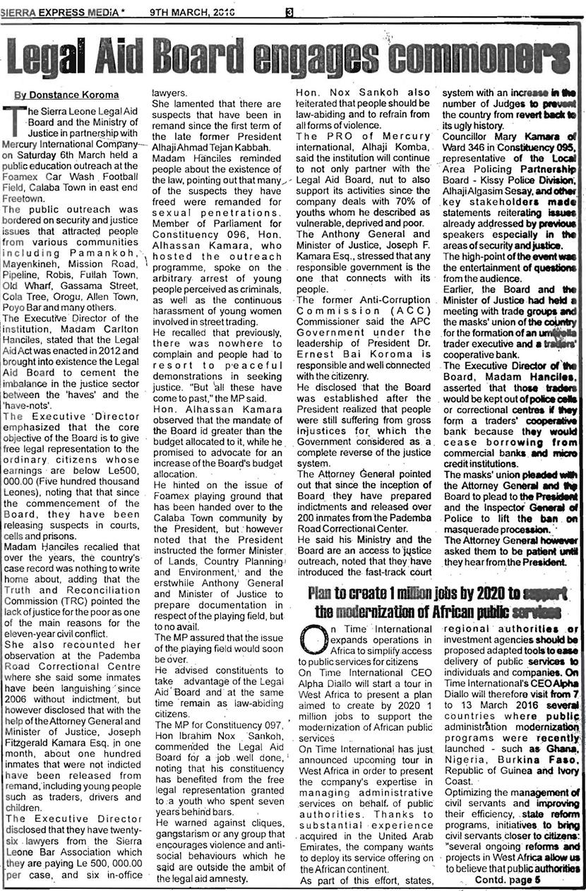 LEGAL AID BOARD WE LEAD OTHERS FOLLOW