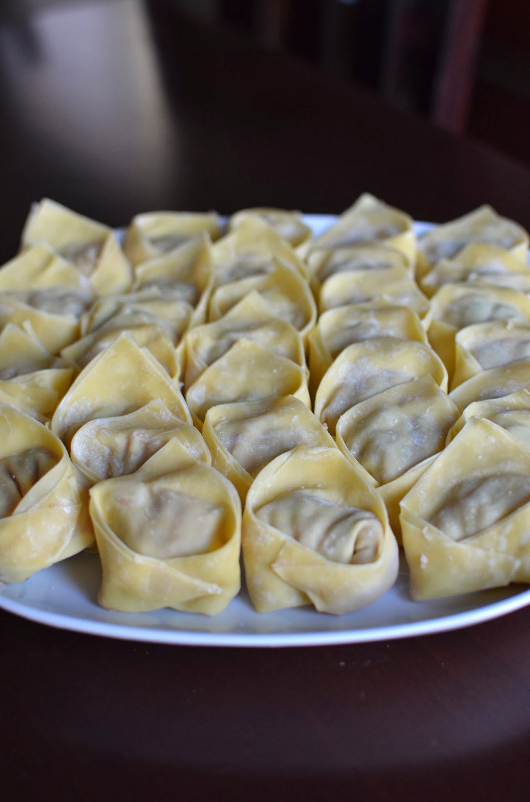 Playing with Flour: Making wontons