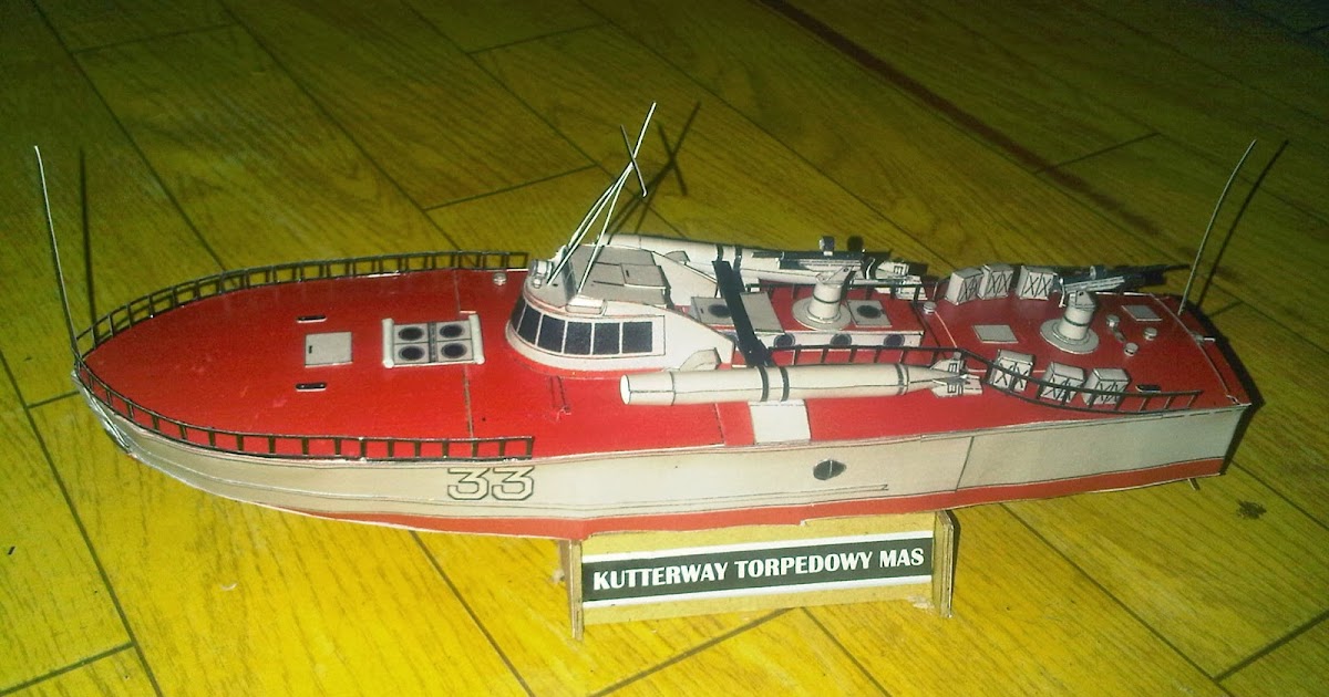 Papermodel Kapal Perang & Lain2: Papercraft Kapal Torpedo (MAS)