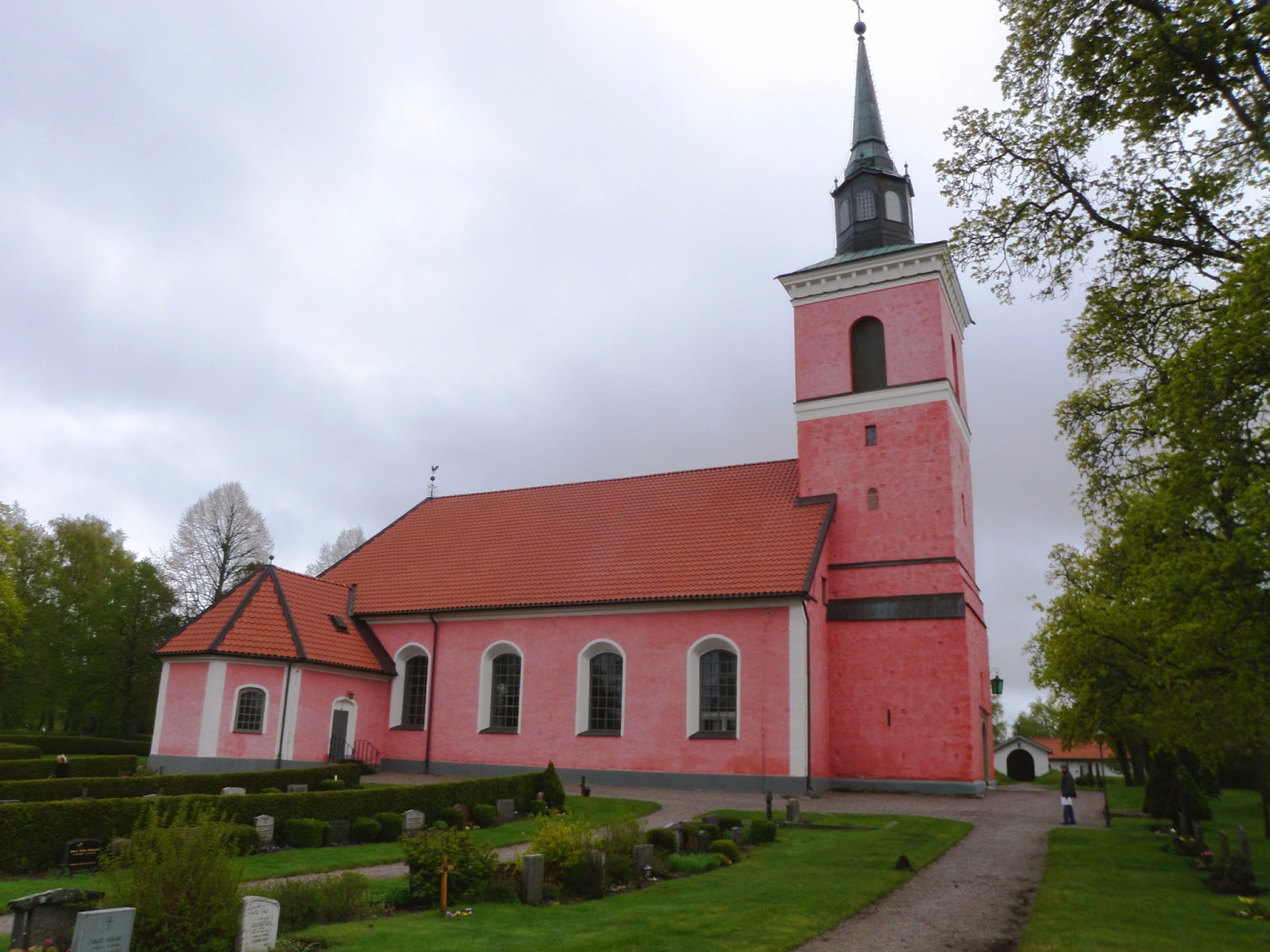 Besök ett rosa kyrktorn