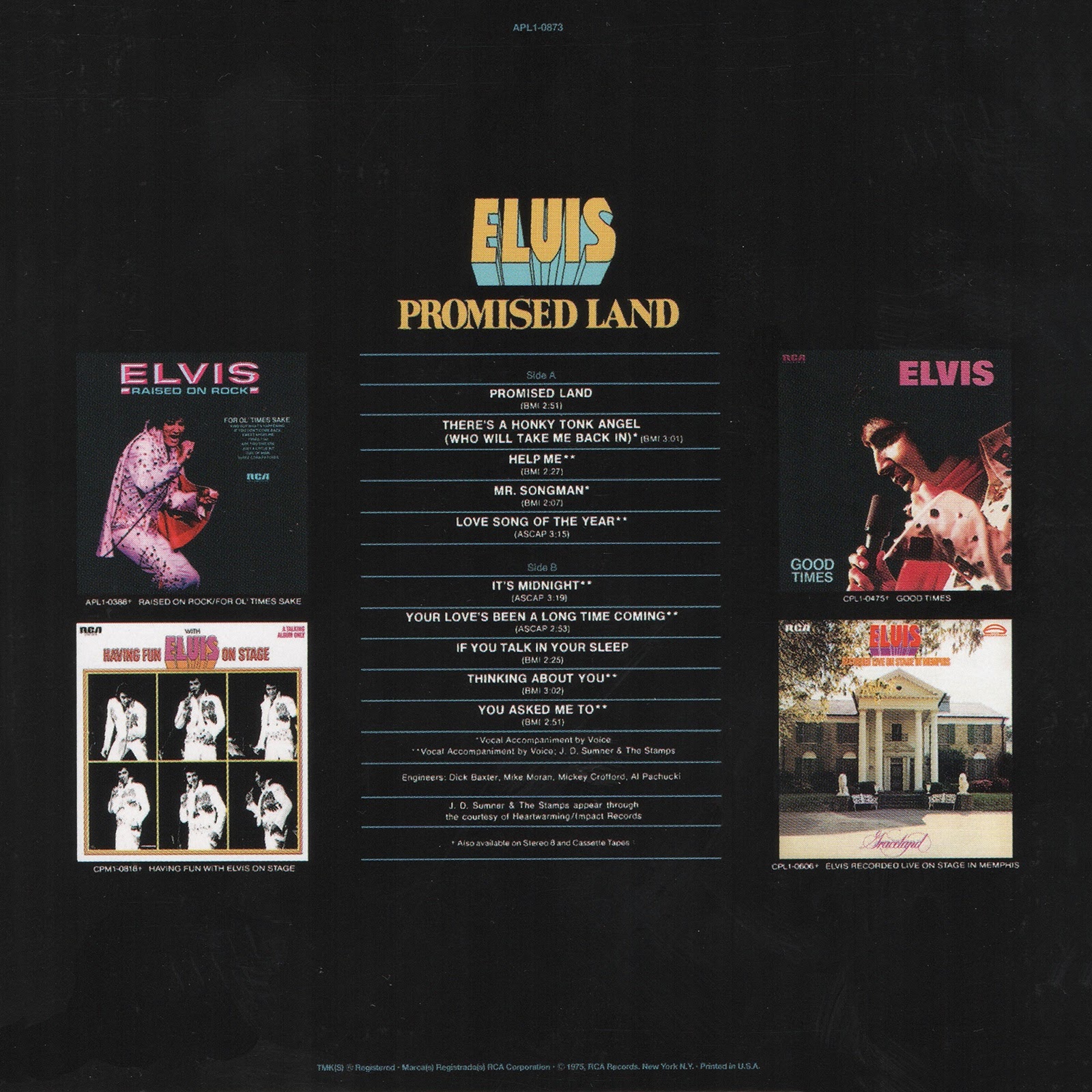 1975 Promised Land - Elvis Presley - Rockronología