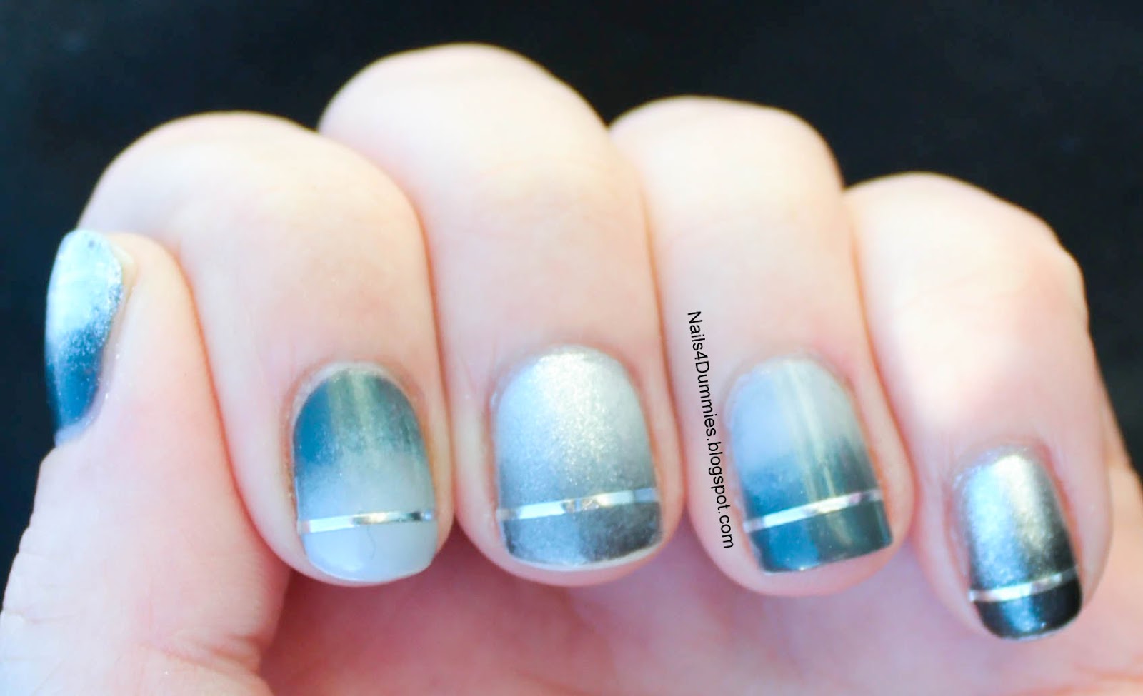 Nails 4 Dummies!: Grey Gradient