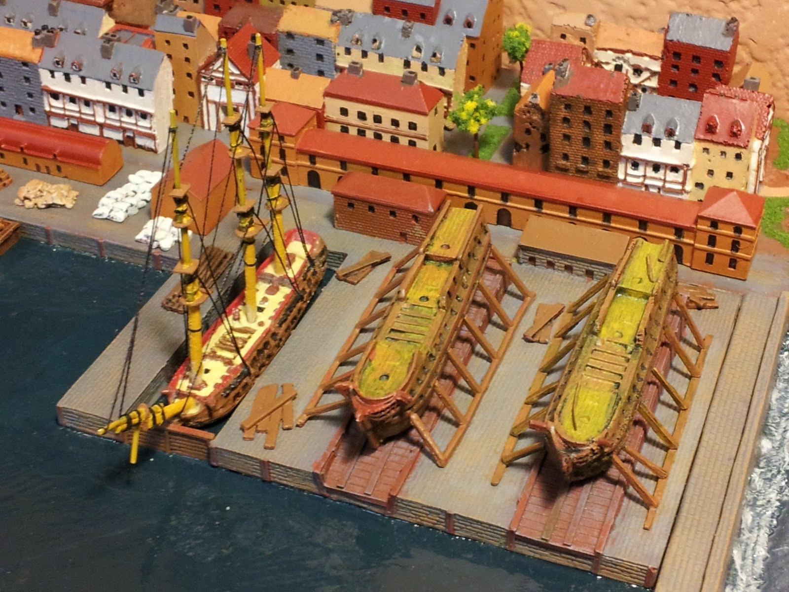 A Miniatures Hobby Room: 1/1200 French Port
