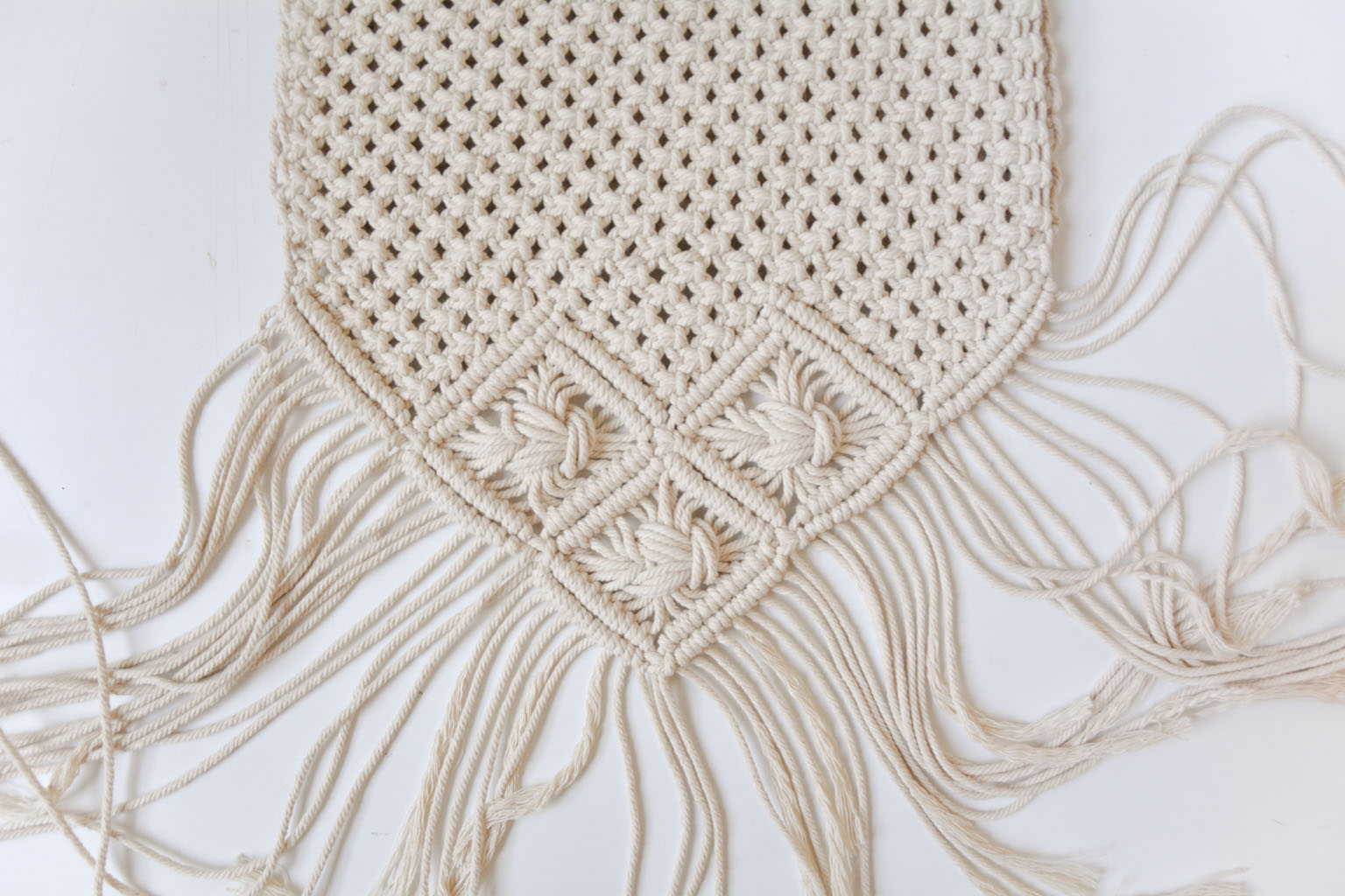 Cómo hacer un bolso de macramé paso a paso - Dibujos de Colores