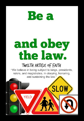 Paper Cakes and Icing: Lesson 31: I Will Obey the Law