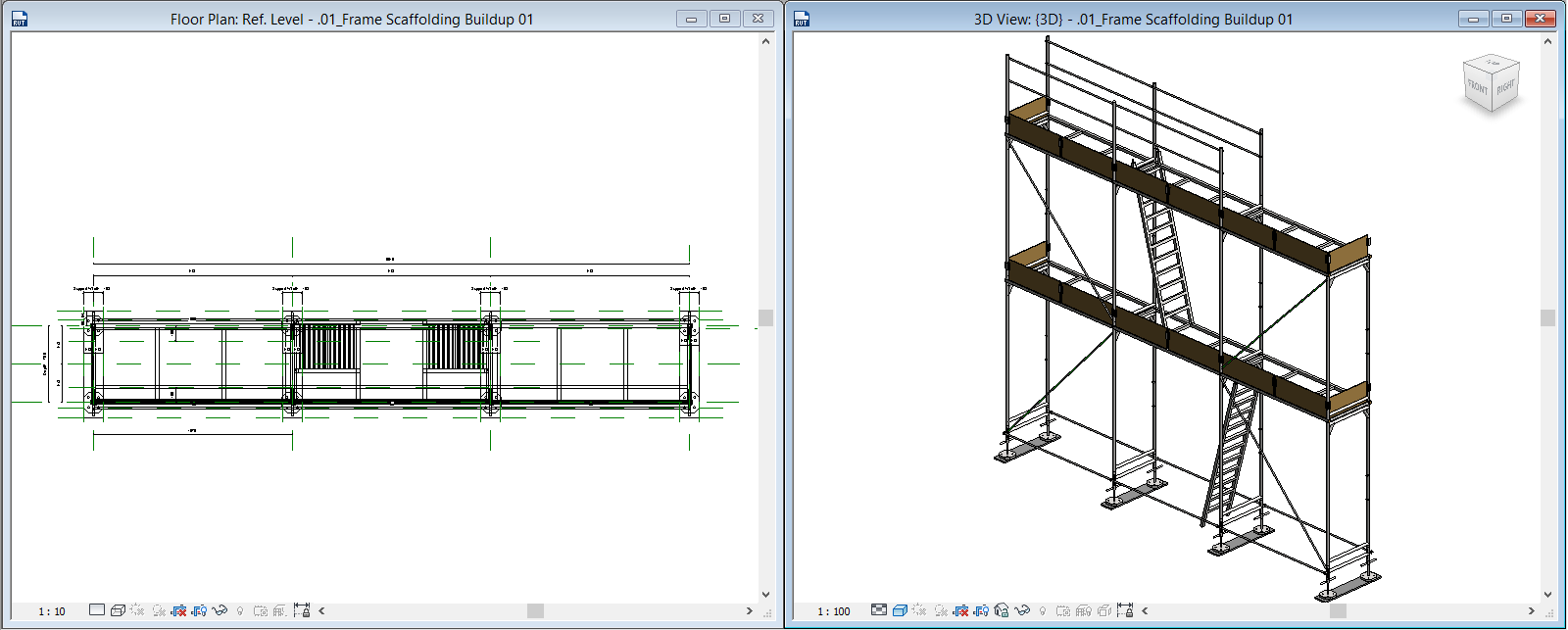 Revit Recess: Parametric Revit Scaffolding