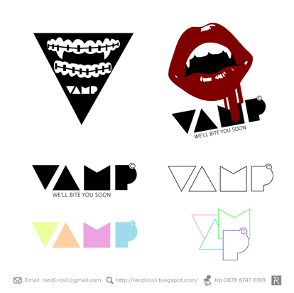 Randi Rosli: Branding Vamp Logo and Visual Design