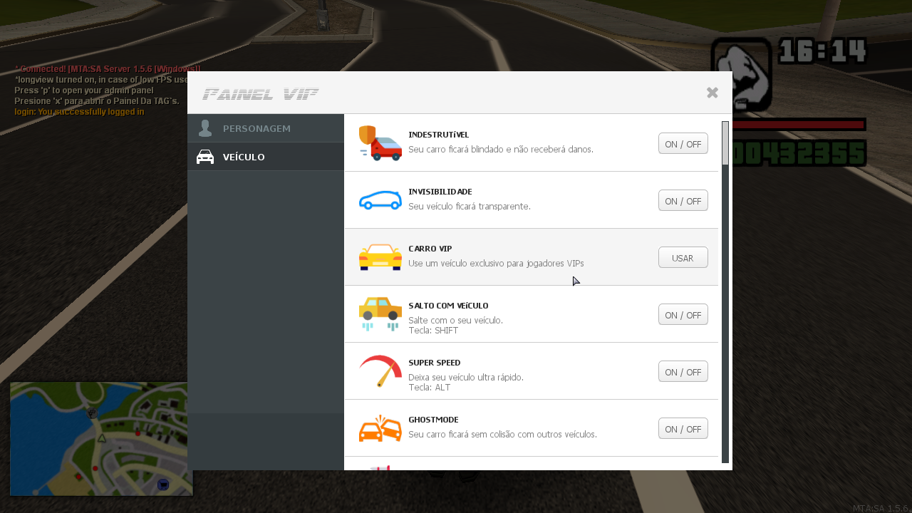 PAINEL VIP PAGO DO MTA BRASIL GRATIS!!!! | NeverZ Mods Mta