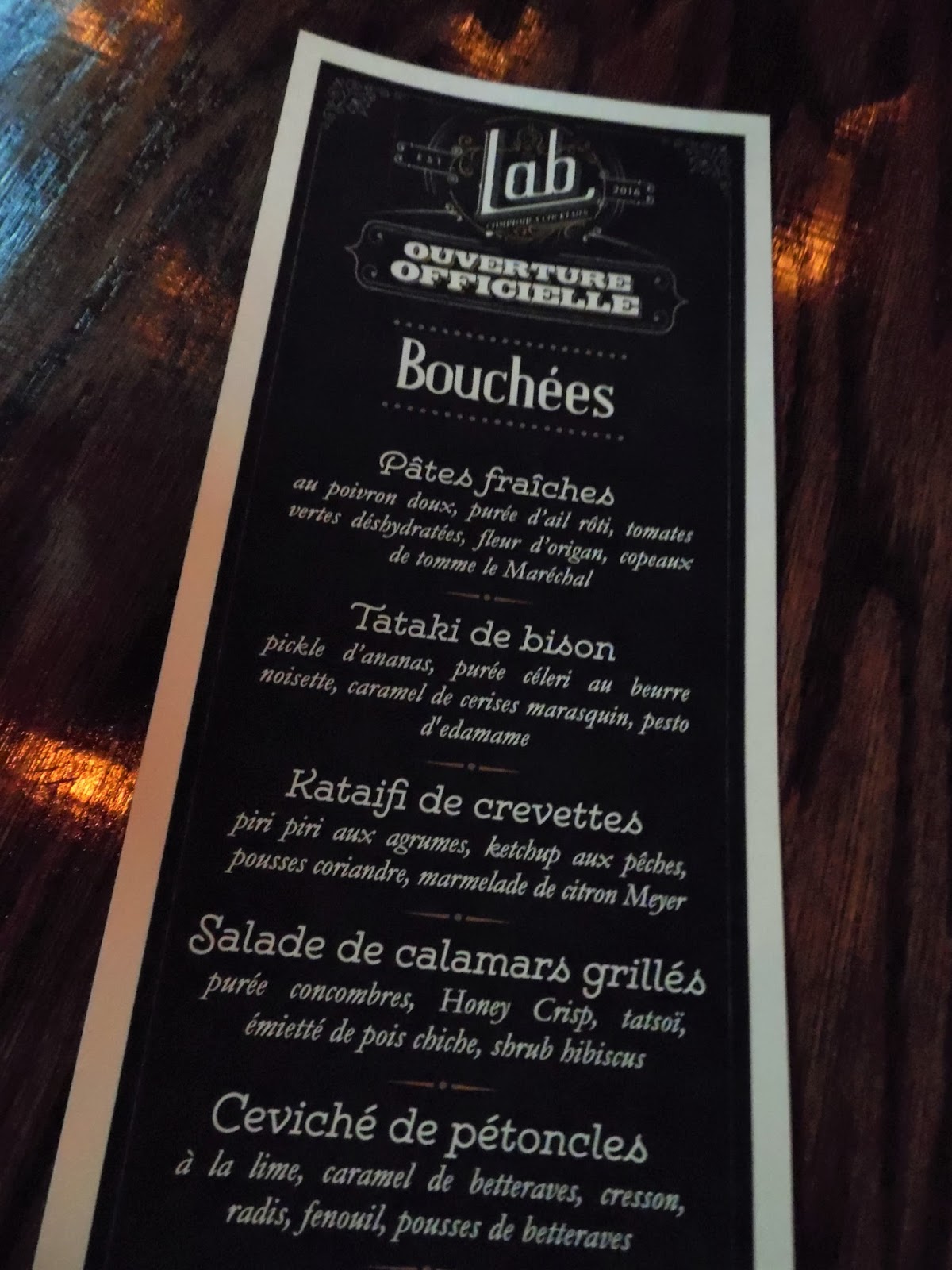 Ouverture officielle Bar Le LAB Quartier des Spectacles