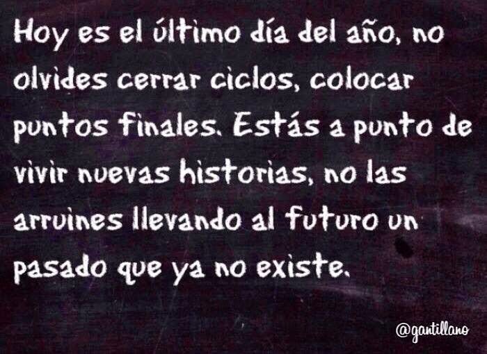 G A N T I L L A N O: EN EL ÚLTIMO DÍA DEL AÑO