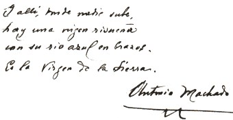 Ancile: ANTONIO MACHADO: AMOR Y POESÍA
