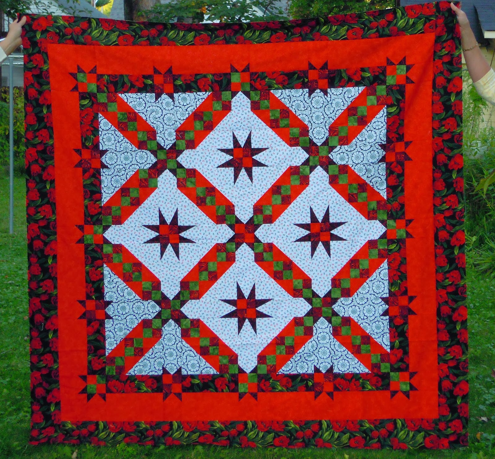 Quilting through Rose-colored Trifocals!: Sashed Quilt Settings ...